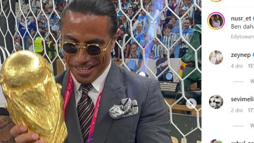 Kucharz-celebryta zwany Salt Bae wykluczony z imprez piłkarskich po ...